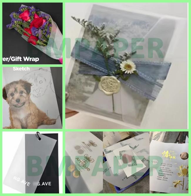  50g - 180g Translucent White Tracing Paper For Sketching Drawing 70 x 100cm