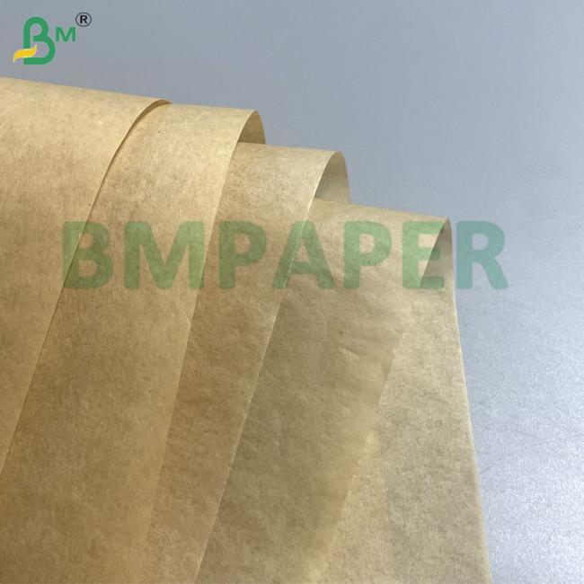30gsm Greaseproof Paper Kit3 Kit5 Sheet Roll Unbleached Grease Resistant Paper For Fried Food Packing