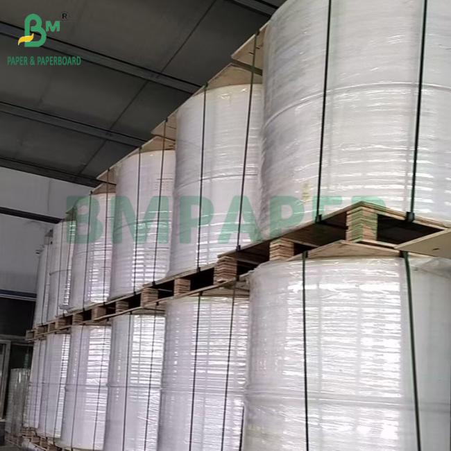 60g Carbonless Paper NCR Rolls CB White CF Colored Custom 21cm - 200cm 