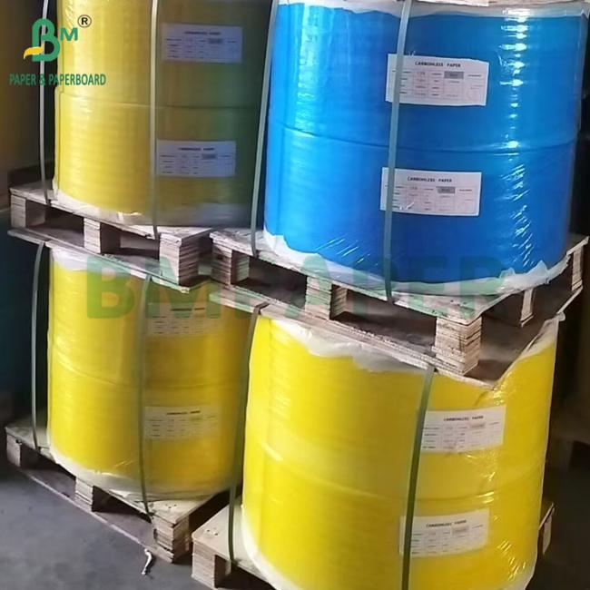 50GSM - 80GSM Black Image Blue Image Carbonless Copying Paper Roll 44cm 65cm
