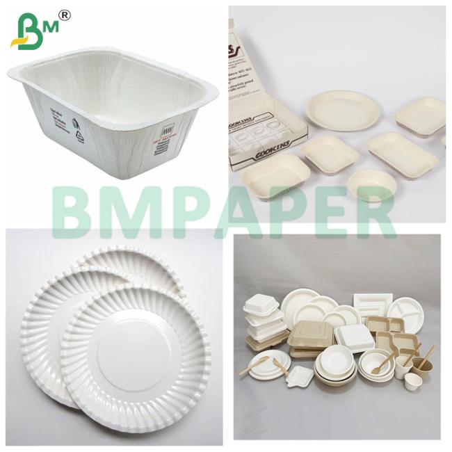 PET Coating Food Safe Container Paper Temperature Resistant for Food Reheating