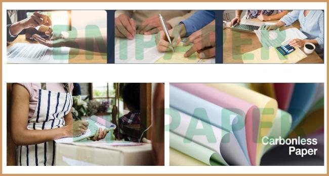 48 - 80g Blue Image CB CFB CF Carbonless Paper 64 x 90cm Virgin Wood Pulp