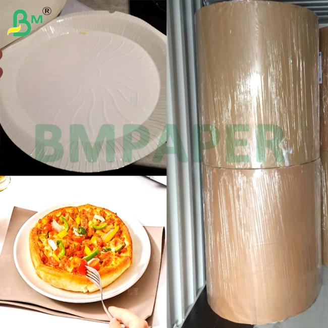 PET Greaseproof Waterproof White One Side Coated Paper Board 200gsm 300gsm 400gsm For Microwaveable Meal BoxesBakery Packaging