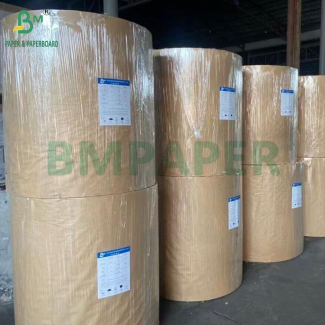 40GSM 50GSM 60GSM Stripped Ribbed Brown Kraft Paper Reels 750MM 1000MM