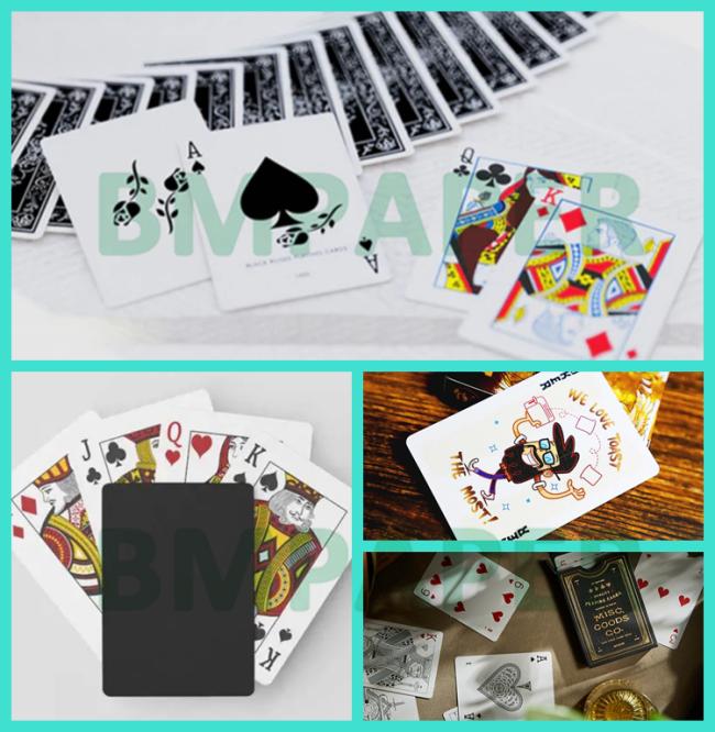 310gsm 320gsm Glossy C2S Black Core Paper For Playing Cards A3 A4 High Opacity