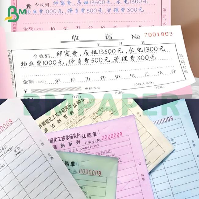 75gsm CF CFB CB NCR Carbonless Copy Paper Rolls for Multiple Forms