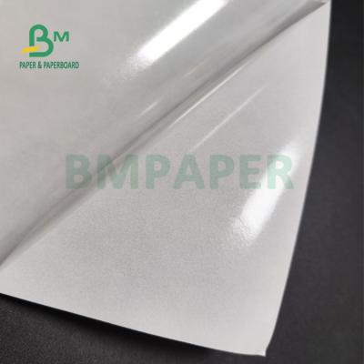 China Glossy White Adhesive Sticker Paper 75gsm 80gsm For Supermarket One Side Cast Coating for sale