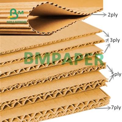 China B C E Flute Corrugated Cardboard Sheets , Kraft Paper Board 2mm 3mm 3.5mm Thick for sale