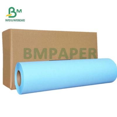 China 80gsm Blue Digital Paper For Engineering Drawing 20'' 24'' X 50yards 2 Inch Core en venta