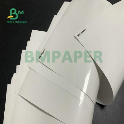 China Glossy 80gsm 100gsm C1S Coated Chromo Paper For Making Label Stickers for sale