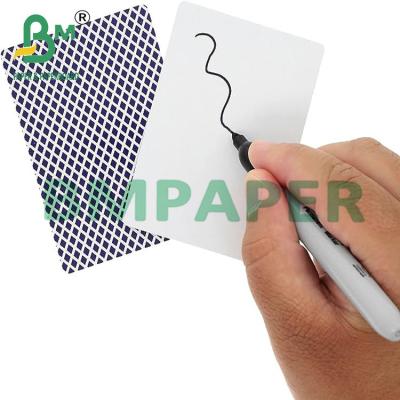China 52x74cm White Playing Card Paper For DIY Game Cards With Blue Core for sale