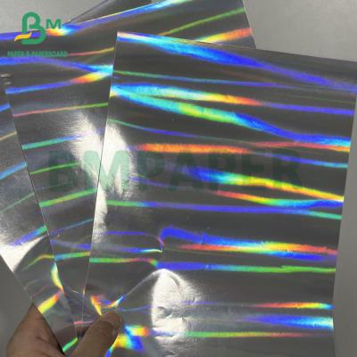 Cina Carta vergine 70gm argento alta resistenza al bagnato carta metallizzata a vuoto per etichette di birra in vendita