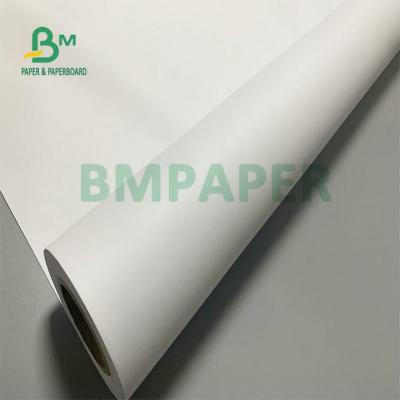 China 28lb 47lb Coated CAD Paper 24 36 Inches Roll Width Plotter Paper Bond Roll 3'' Core for sale