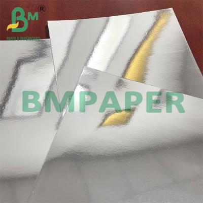 Cina 14pt 15pt Metallic Silver Cardstock Paper For Cosmetic Box C1S SBS in vendita