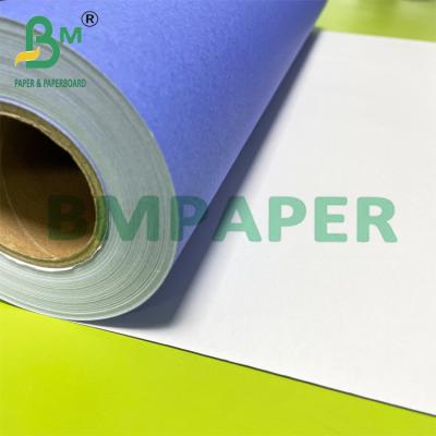 China 24 Inch X 50m Purplish Blue Color Plotter Bond Paper For CAD Drawing 2'' Core for sale