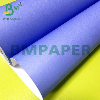 China 24 Inch X 50m Purplish Blue Color Plotter Bond Paper For CAD Drawing 2'' Core for sale