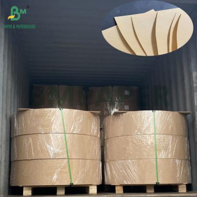 China 50g 60g Virgin Wood Pulp Uncoated Brown Kraft Wrapping Paper Roll for sale
