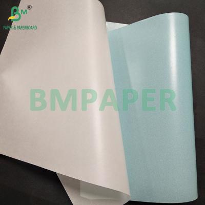Cina 40 - 60 gm Carta di vetro lucida da un lato per il retro dell'etichetta Bianco Giallo Blu in vendita