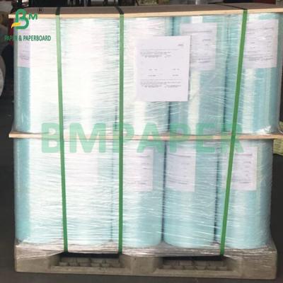 Cina 40 - 60 gm Carta di vetro lucida da un lato per il retro dell'etichetta Bianco Giallo Blu in vendita