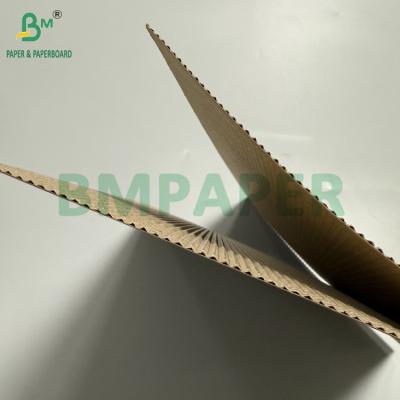 China 90gsm + 90gsm 2 Ply Brown Corrugated Paper Rolls 100cm X 50m Multi-Purpose Single-Faced Roll for sale