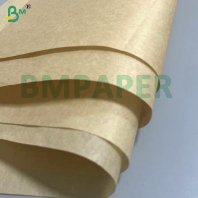 China 30gsm Greaseproof Paper Kit3 Kit5 Sheet Roll Unbleached Grease Resistant Paper For Fried Food Packing for sale