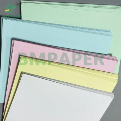 China Offset Printing 52gsm 55gsm 58gsm 60gsm Blue Image NCR Copier Paper In Reel for sale