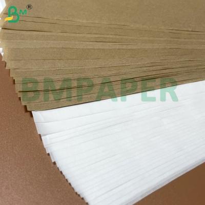 Cina 40g Bianco Marrone Kraft Silicone Rivestito Sicurezza Alimentare Silicone Carta da Forno Per Involucri da Forno in vendita