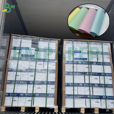 중국 60gsm 65gsm 먹지 복사 용지 8.5 X 11인치 CFB CF 카나리아 색상 CCP 용지 판매용