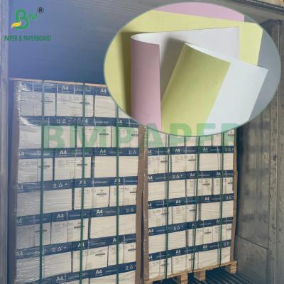 China Blue Image 60g 70g A4 Size NCR Copy Paper Colored Top Face White Back for sale