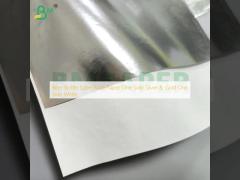 Beer Bottle Label Base Paper One Side Silver & Gold One Side White