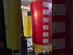 57gsm 60gsm NCR Carbonless Paper Rolls 12inch Rolls, CB White CFB Blue CF Canario