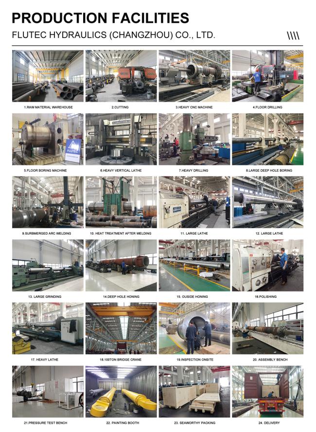 Custom-Made Hydraulic Press Cylinders for Drilling Machine
