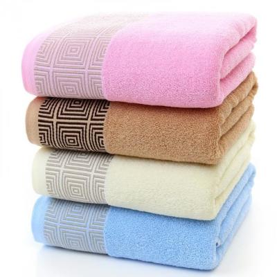China High Quality Organic 100% Egyptian Cotton Weave Bath Towels 70cm By 140cm for sale