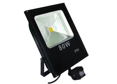 China 80 W Motion - Activated IP66 LED Flood Light Bulbs Anti Corrosion , PIR LED Floodlight for sale
