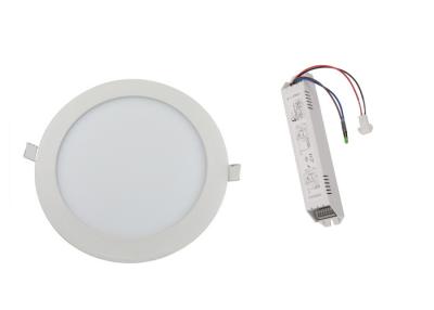 China Super Slim 9 W Recessed Emergency LED Panel Lighting  Round Rechargeable for sale
