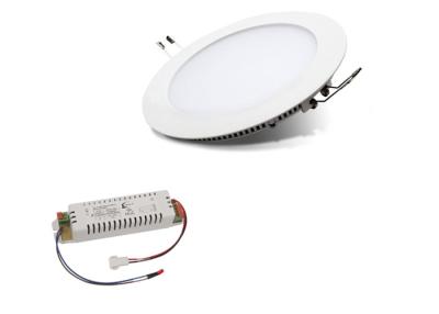 China 24 W Round High End Shell Emergency LED Panel Light  Anticathode Oxidation for sale