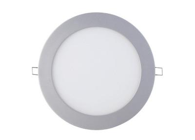 China Cold White 85 - 265V 12W Slim LED Panel Light Recessed Round High Power Efficiency for sale