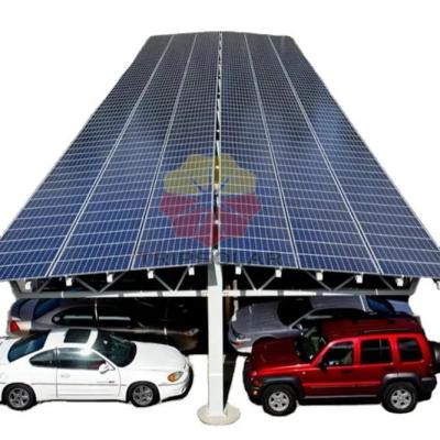 China Q235 Steel Solar Carport Structures with CE Certification and 1.4KN/m2 Snow Load for sale