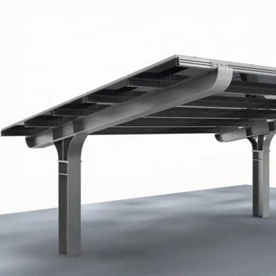 China Q235 Steel Solar Carport Structures with CE Certification and 1.4KN/m2 Snow Load for sale