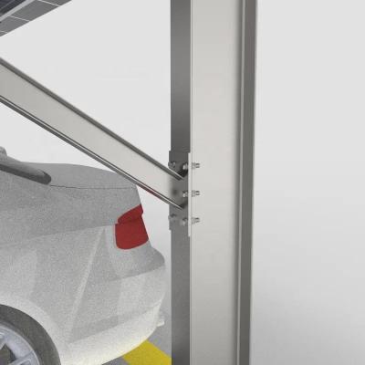 China Q235 Steel Solar Carport Structures with CE Certification and 1.4KN/m2 Snow Load for sale