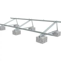 China Natural Silver Ground Mount for Solar Panel Installation Pre-assembled and Customization for sale