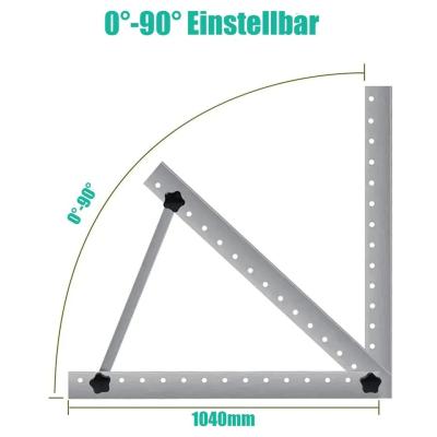 China Snow Load 1.5KN/m2 Adjustable Solar Panel Brackets for Solar Module Mounting Frames for sale