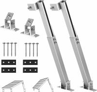 China Maximum Efficiency Solar Panel Mounting Bracket with Adjustable Angle Wind Load 60M/s for sale