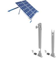China Maximum Efficiency Solar Panel Mounting Bracket with Adjustable Angle Wind Load 60M/s for sale