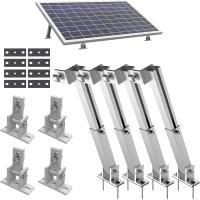 China Maximum Efficiency Solar Panel Mounting Bracket with Adjustable Angle Wind Load 60M/s for sale