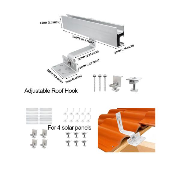 Quality 25-30 Years Service Life Custom Aluminium Roof Solar Adjustable Flat Tile Roof for sale