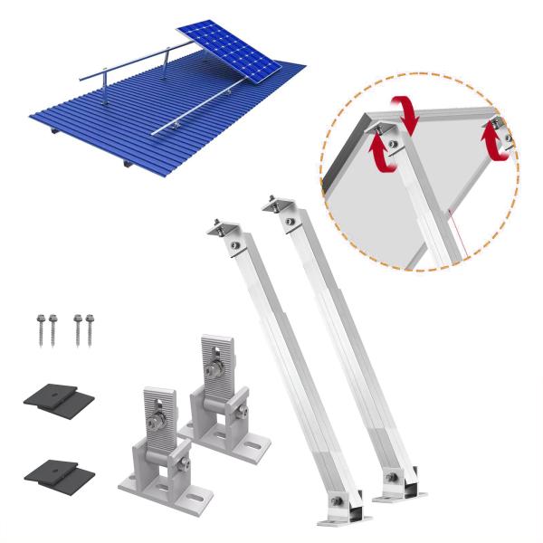 Quality Ground Solar Panel Mounting Bracket Anodized Adjustable Support for 25 Years for sale