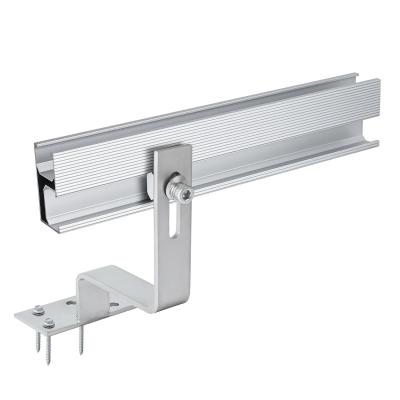 1.4KN/m2 Snow Load Anodized Solar Mini Rail for Solar Roof Mounting System Rail