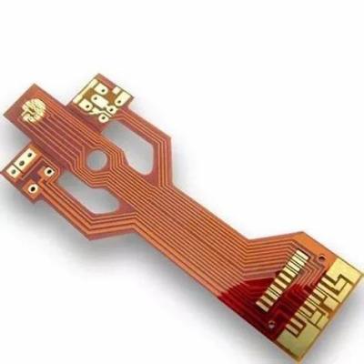 China 1/2Oz Polyimide Flexible Pcb Fabrication Board PI Material White Yellow Soldermask Resistor for sale
