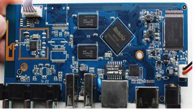 China Full Turnkey Assembly Immersion Gold Silver PCB Assembly With Blue RoHS Compliant for sale